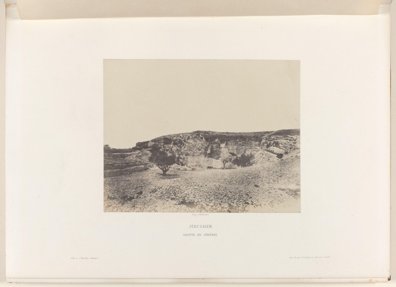 View of the Cave of Jeremiah, near Jerusalem