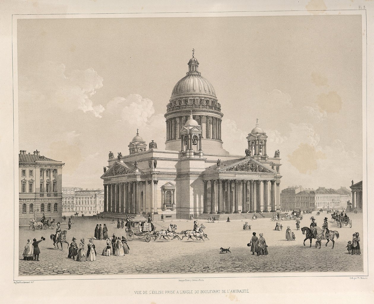 Saint Isaac's Cathedral As Seen From The Admiralteysky Prospekt From ...