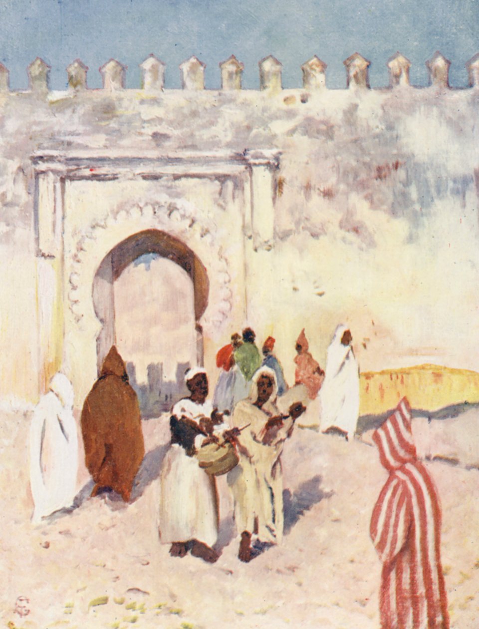 Gate in the Old Town Wall, Tangier by Augustine Fitzgerald