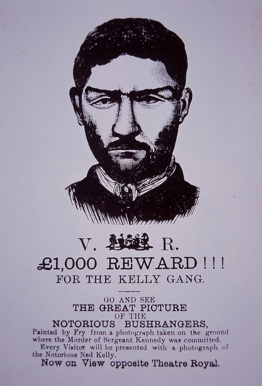 Ned Kelly Reward Poster by Australian School