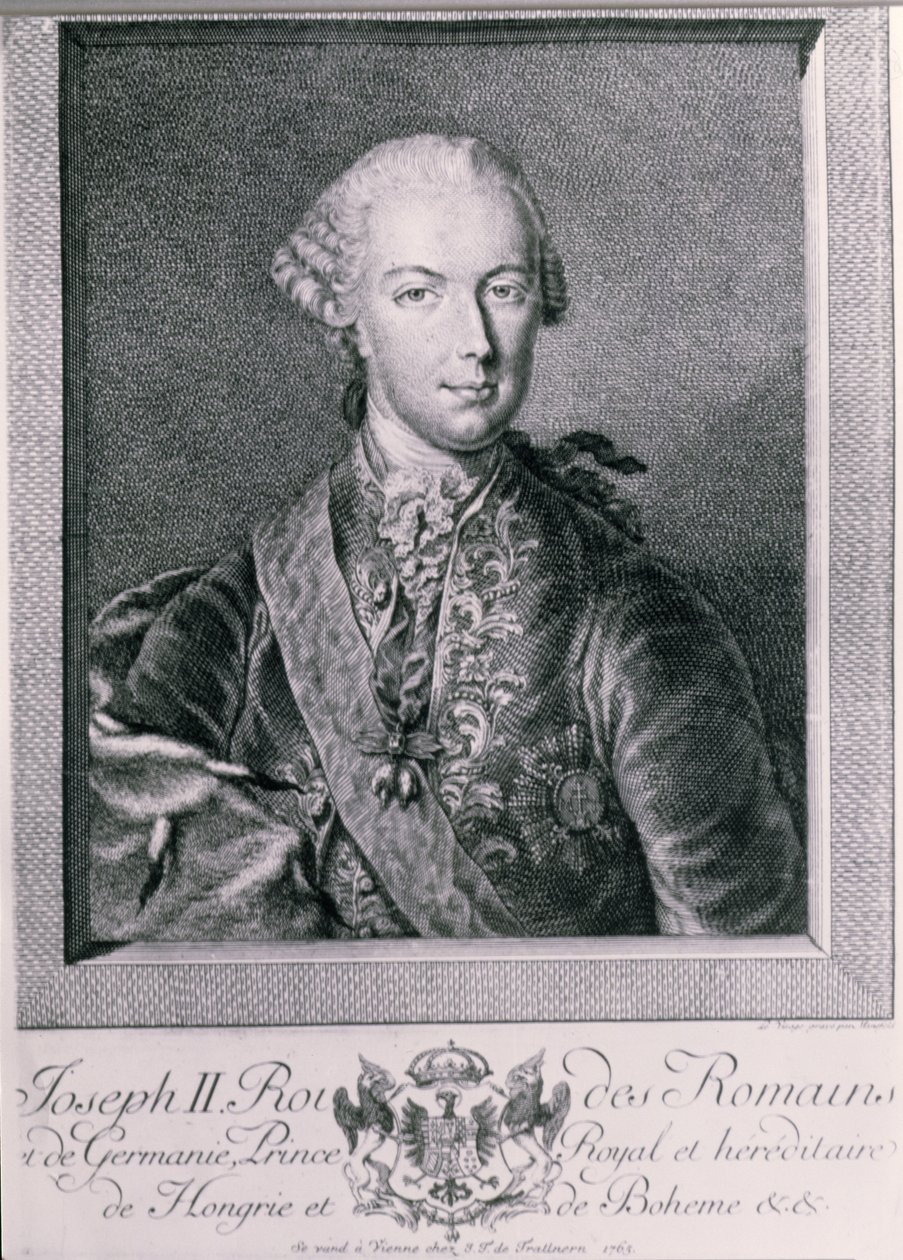 Portrait of Joseph II (1741-90) King of Germany and Holy Roman Emperor ...