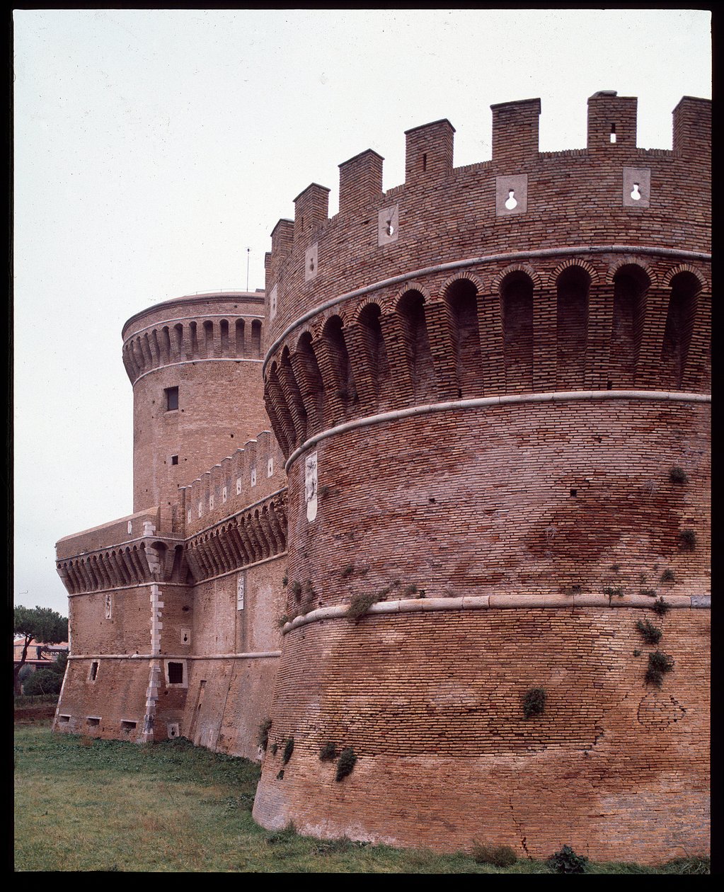 Medieval art: view of the castle of Pope Julius II realized by ...