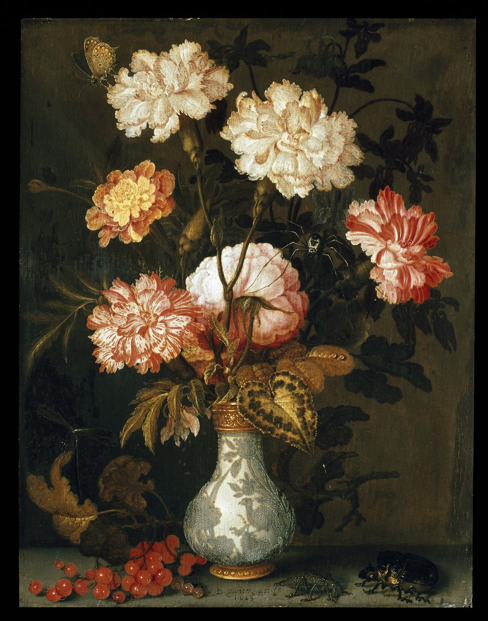 A Vase of Flowers by Balthasar van der Ast: Fine art print