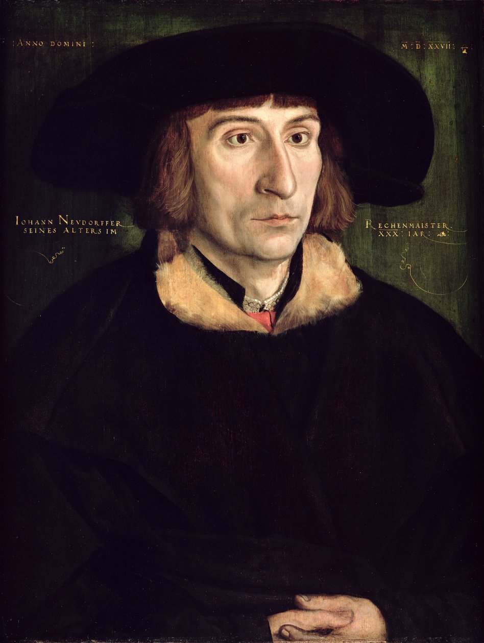 Portrait of Johann Neudorffer by Barthel Beham