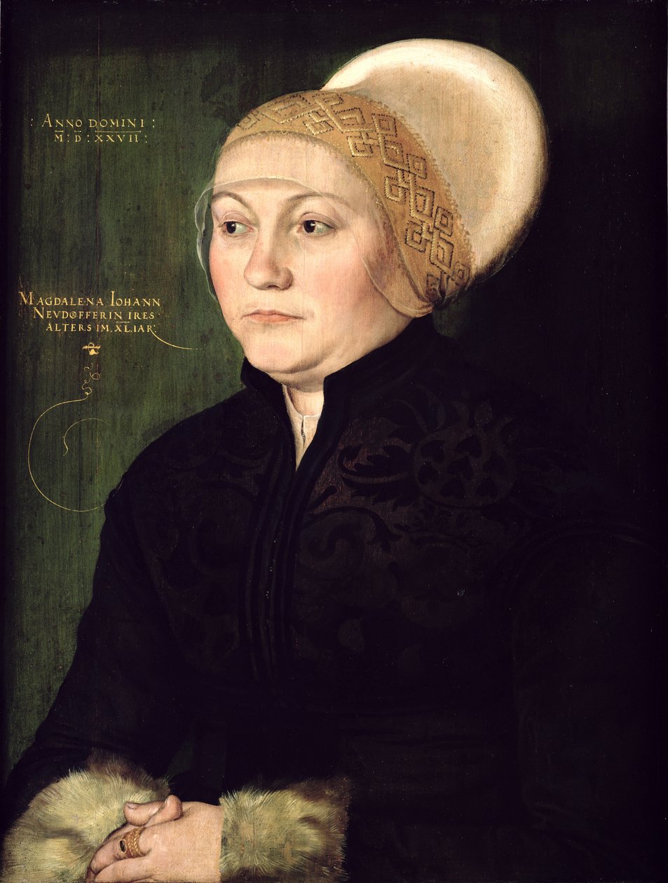 Portrait of Magdalena Neudorffer by Barthel Beham