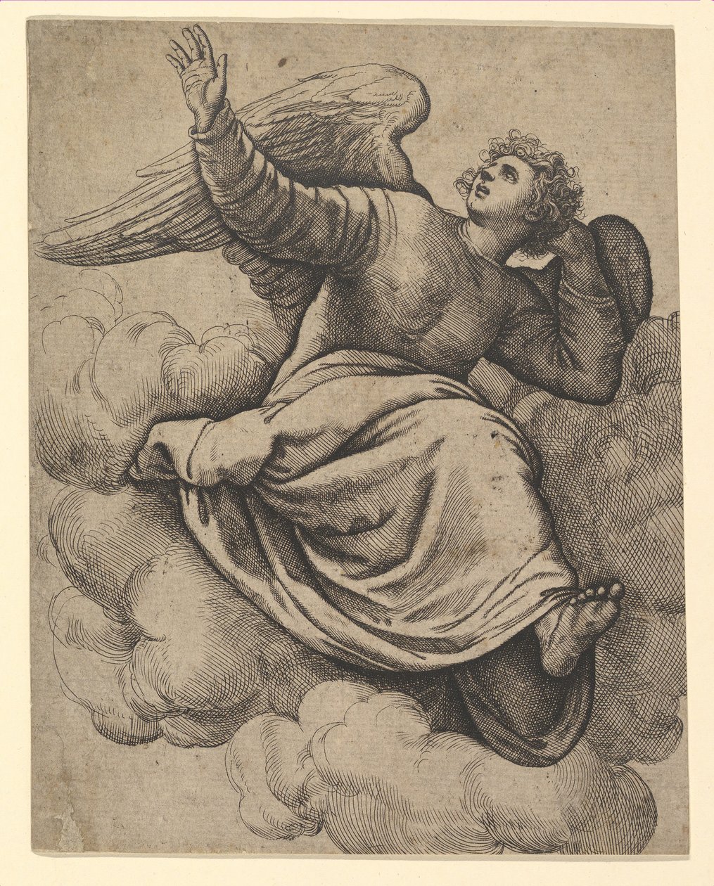 Angel Seated on a Cloud by Battista Franco Veneziano