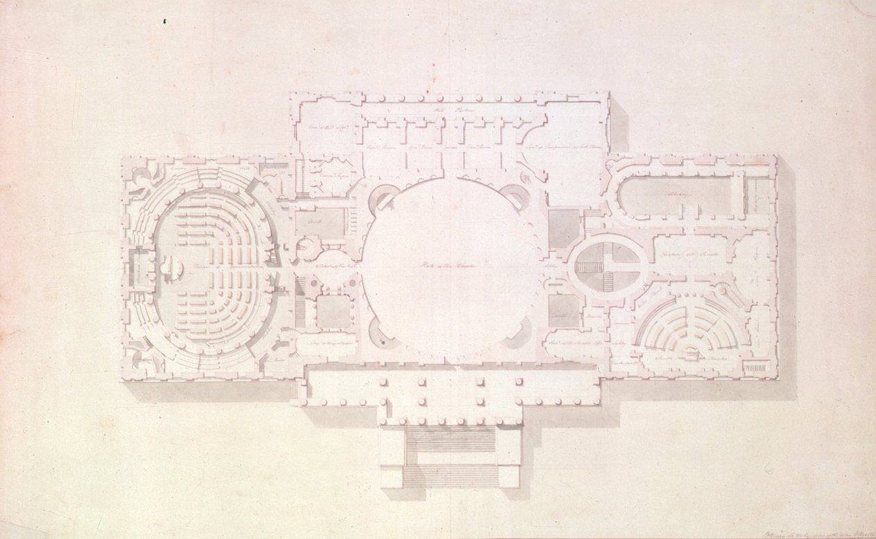 Plan of the Principal Story of the Capitol, U.S.