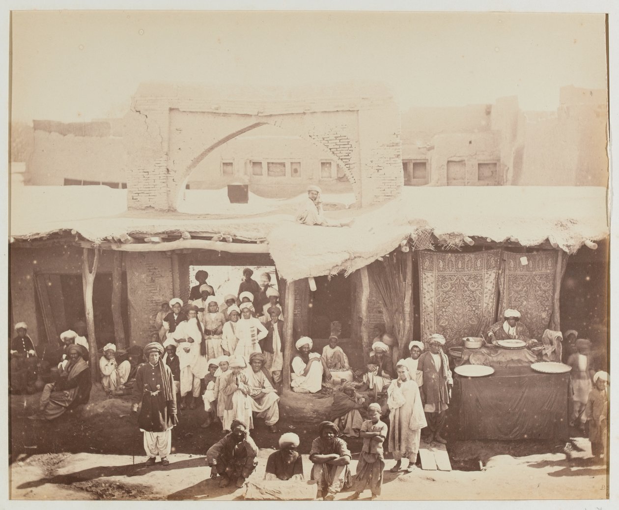 Street scene, Kandahar by Benjamin Simpson: Fine art print