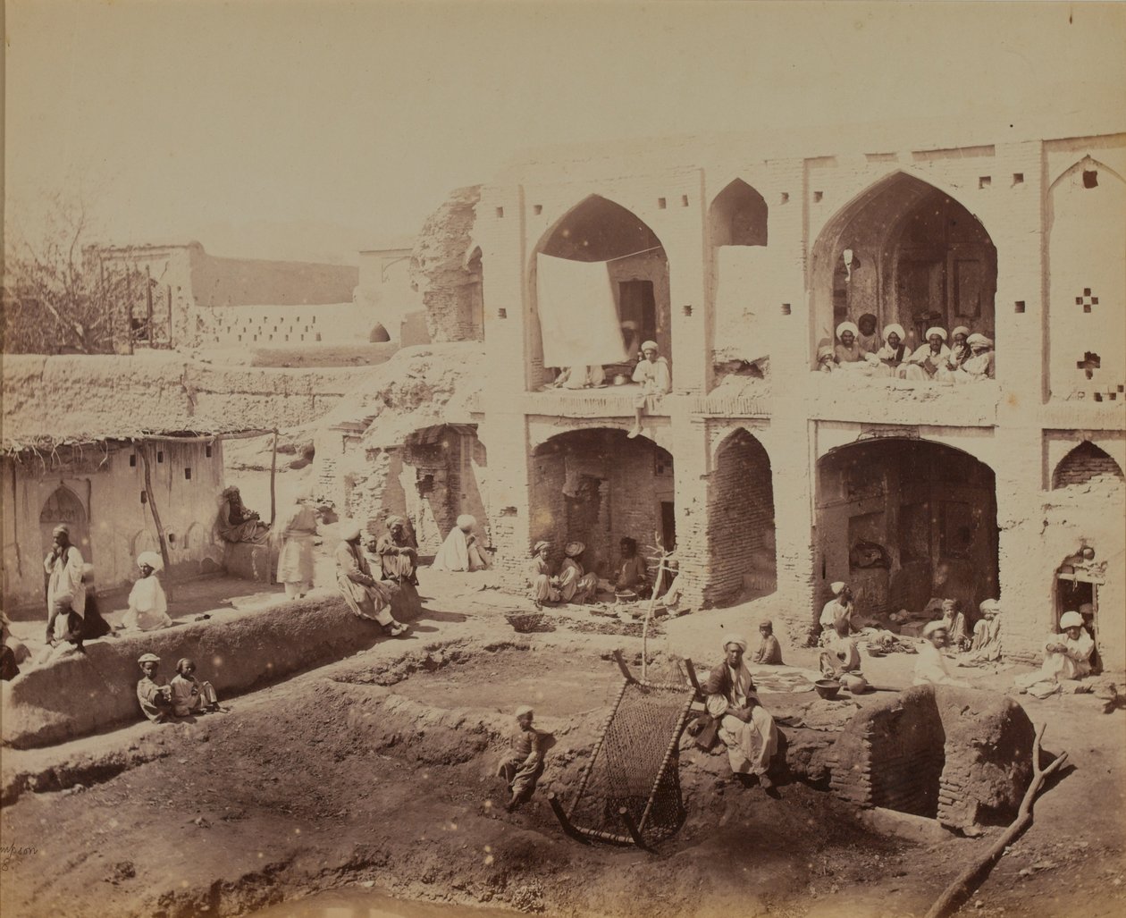 Street scene, Kandahar by Benjamin Simpson: Fine art print