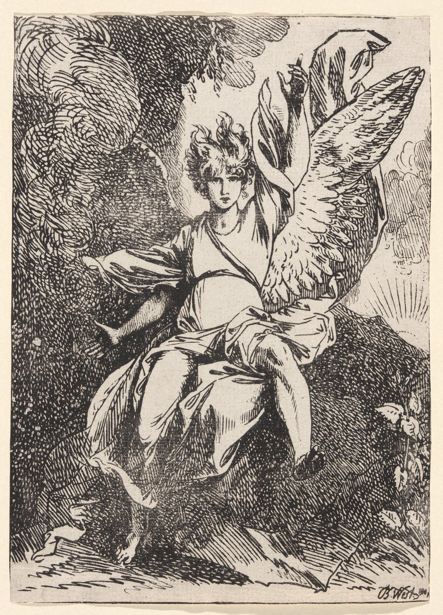 Angel of the Resurrection by Benjamin West: Fine art print