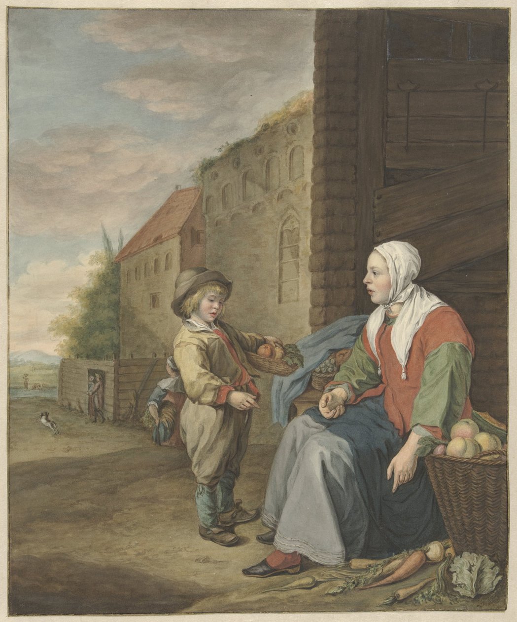 The Vegetable Woman by Benjamin Wolff: Buy fine art print