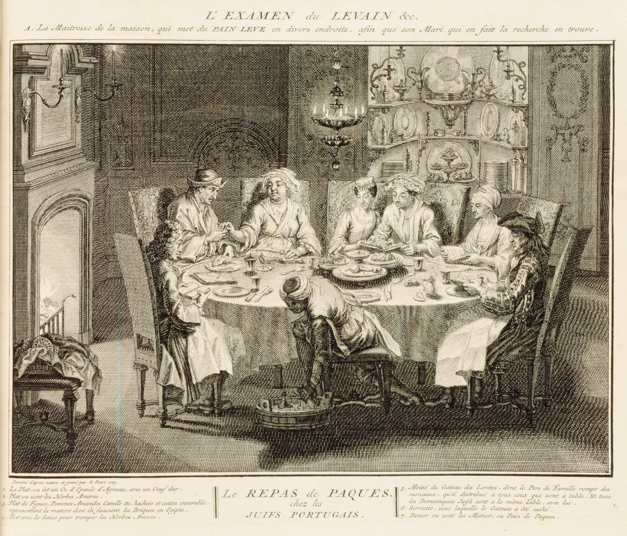 Portuguese Jews Celebrating the Feast of Passover, illustration from ...