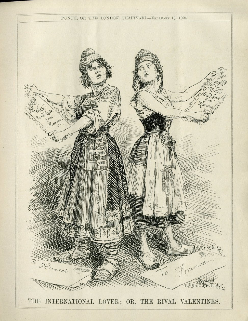 Illustration of Bernard Partridge in Punch