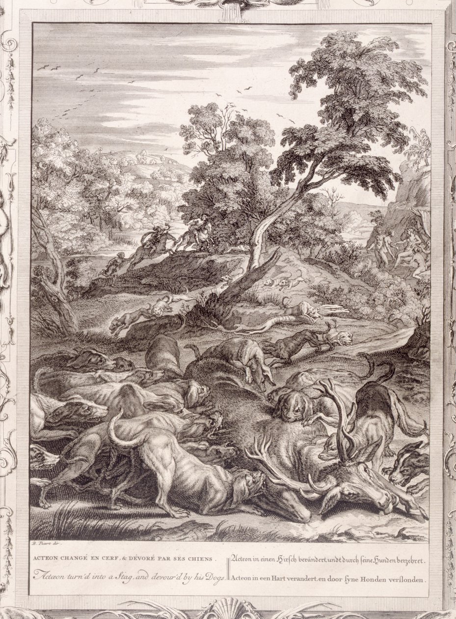 Actaeon Turned into a Stag and Devoured by His Hounds