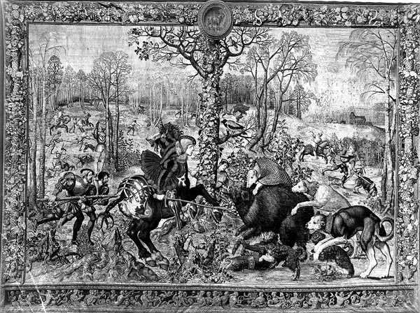 The Hunts of Maximilian, Capricorn: The Boar Hunt, 1521-33