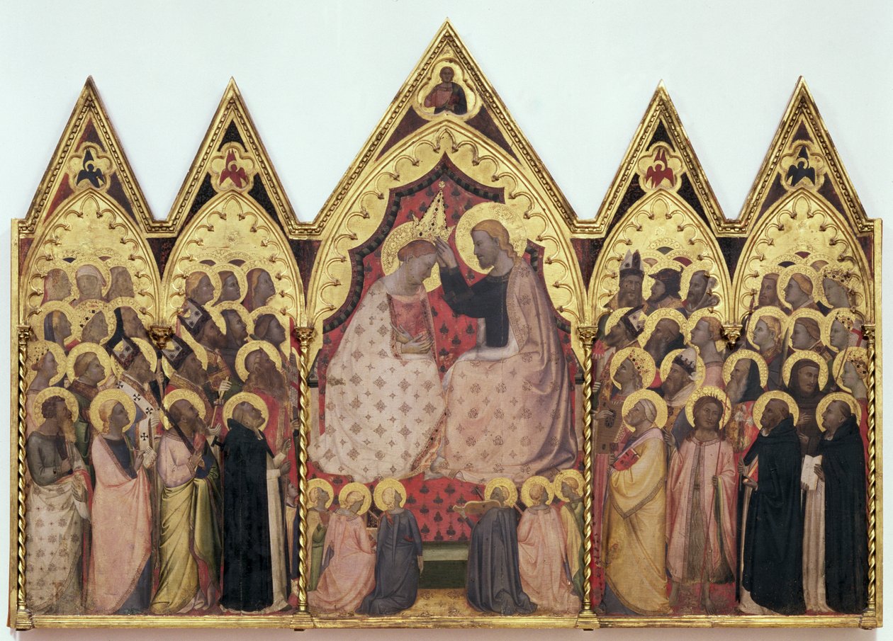 Coronation of the Virgin by Bernardo Daddi: Fine art print
