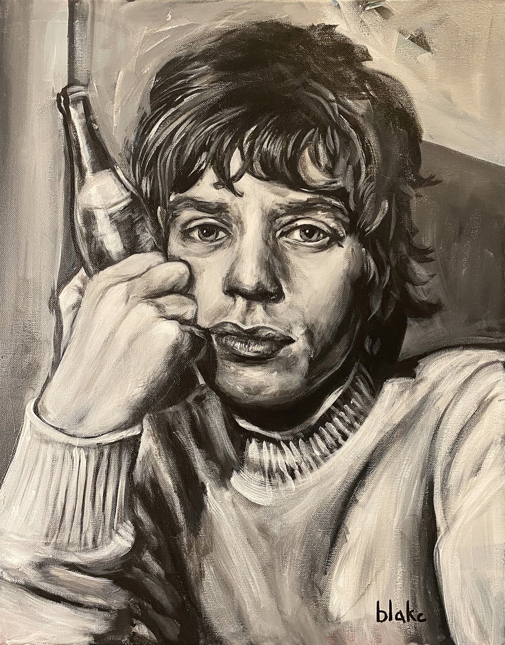 Mick Jagger by Blake Munch: Highest-quality art reproduction