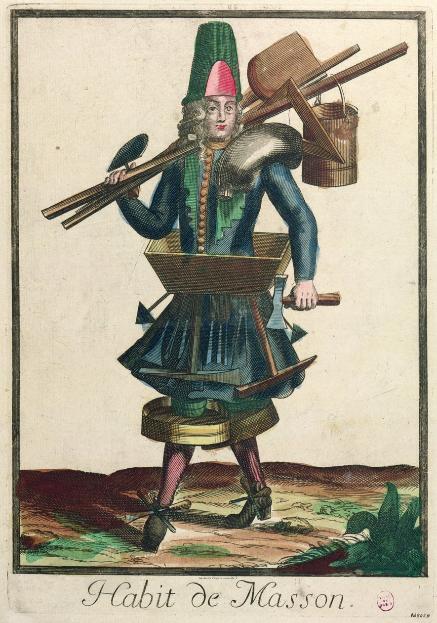 The Mason's Costume by Nicolas Bonnart: Buy fine art print