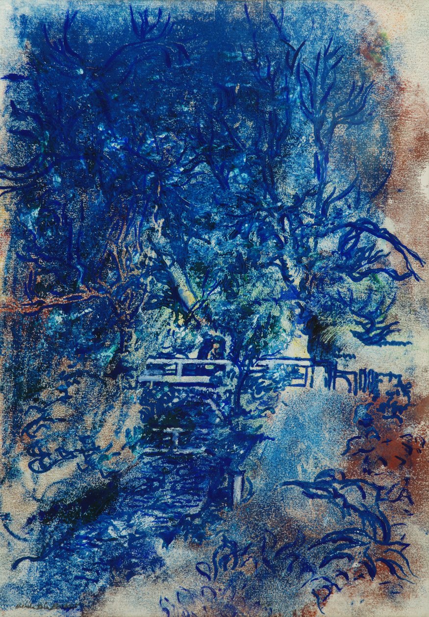 Figures on a Bridge by Brenda Brin Booker: Fine art print