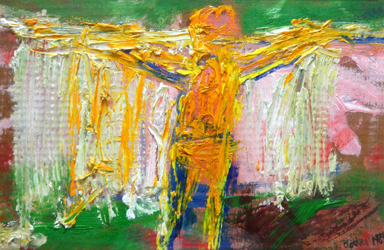 Hanging Washing on a Green Sky by Brenda Brin Booker