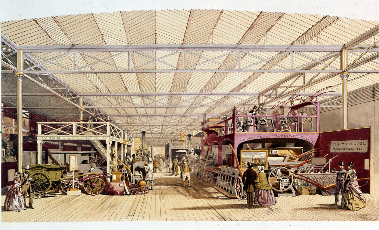 Industrial Revolution: Internal View of the Farm Machinery Pavilion at ...