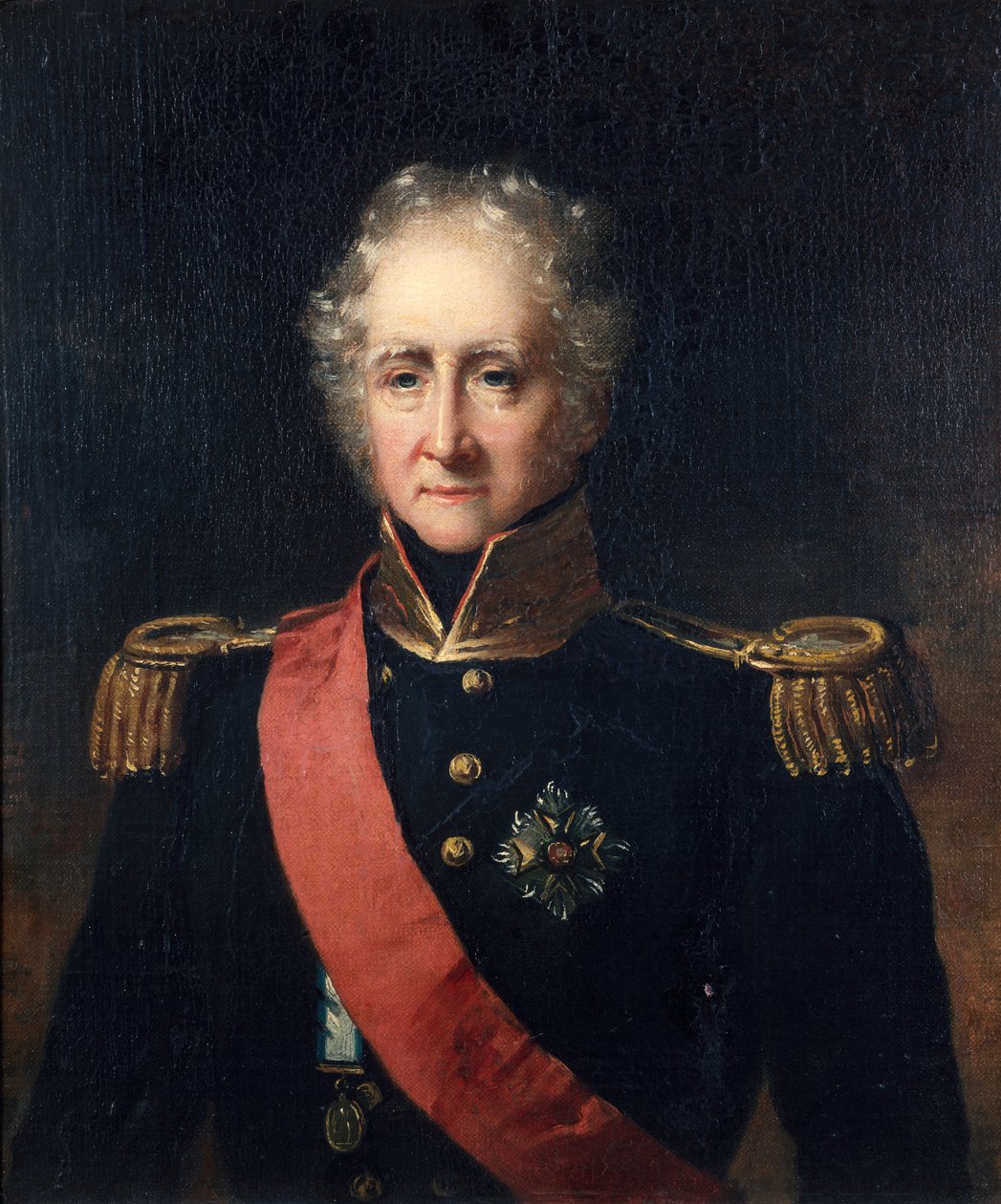 Portrait of an admiral by British School: Fine art print