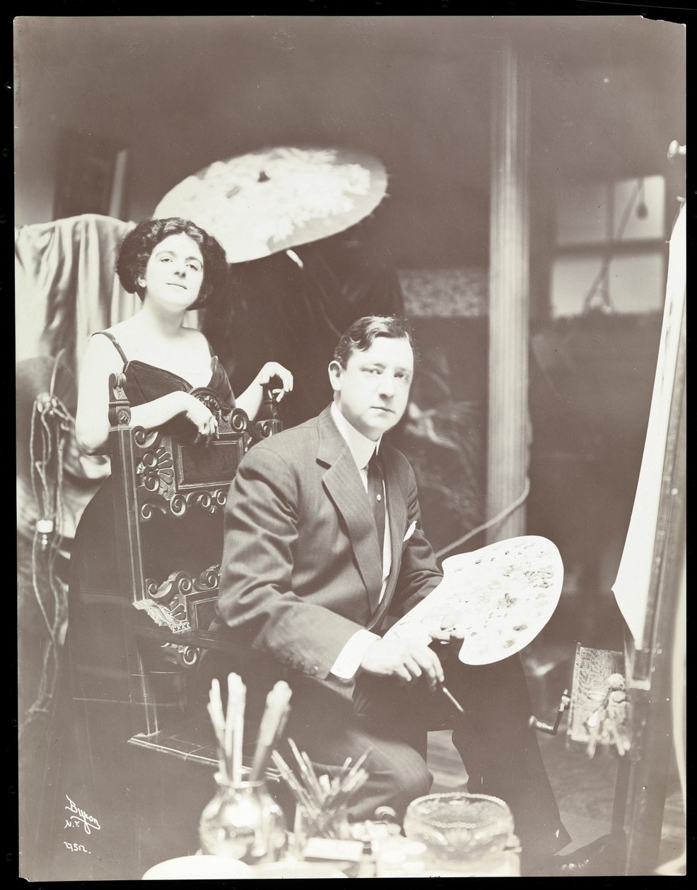 Harrison Fisher and Model by Byron Company: Fine art print