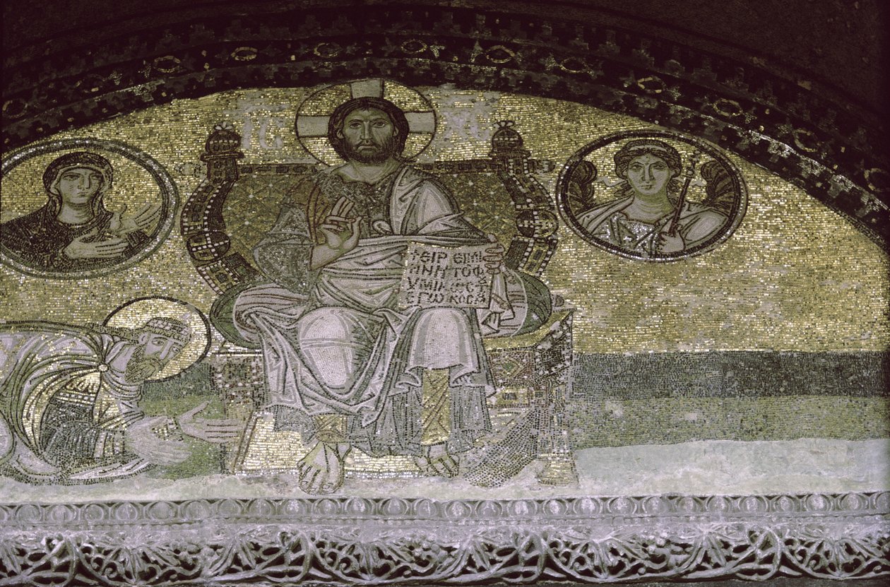 Emperor Leo the Wise Kneeling to Christ Pantocrator