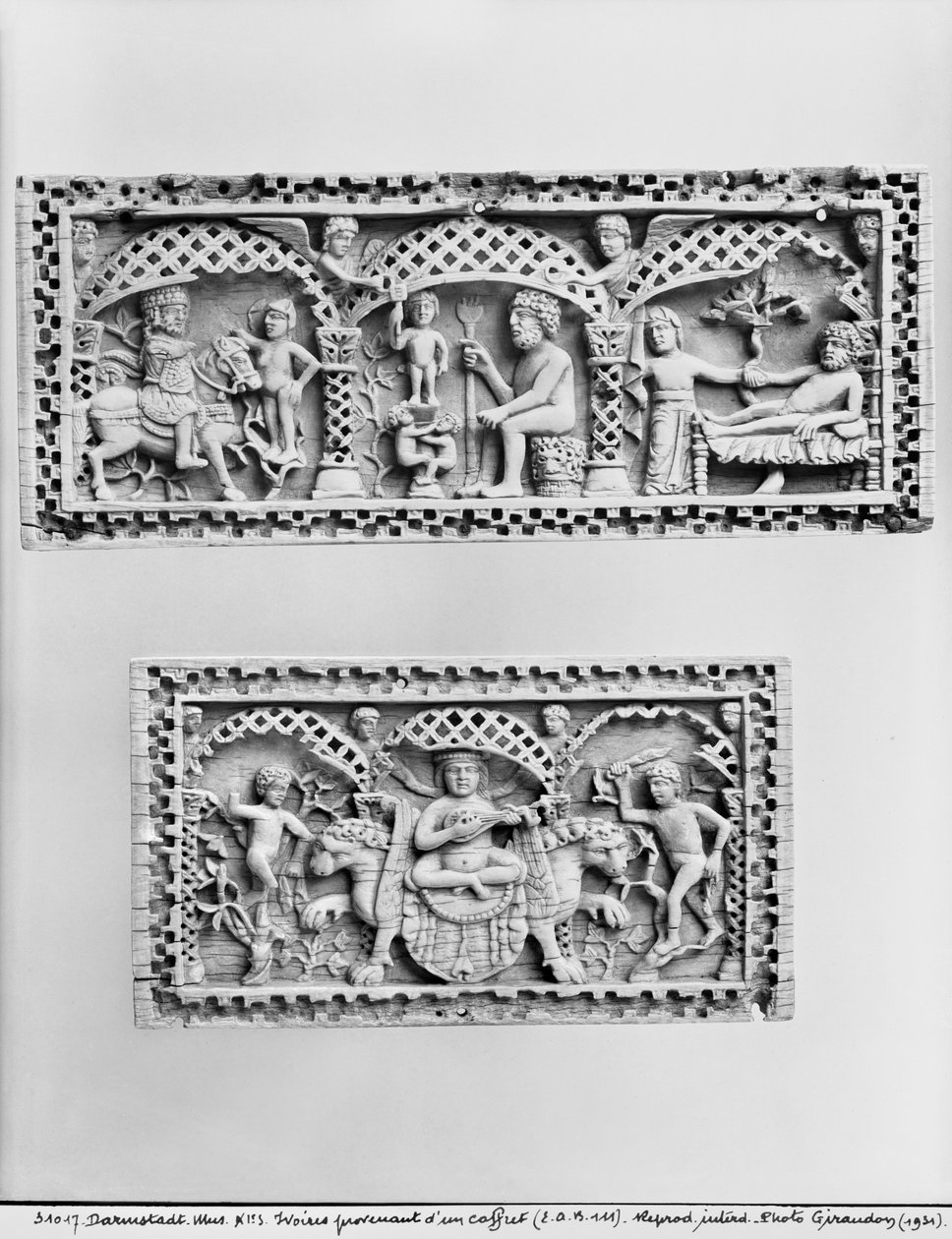 Two plaques from a chest by Byzantine: Buy fine art print