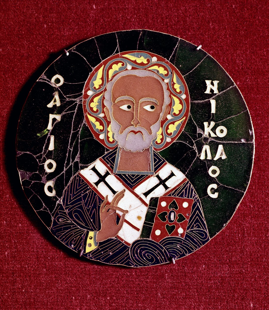 Byzantine art: representation of Saint Nicholas of Myra (or Bari) (4th ...
