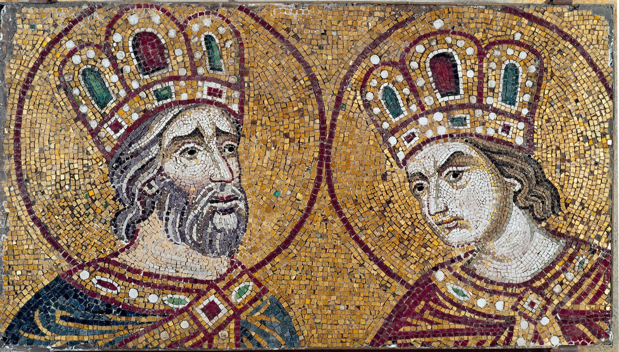 The Roman Emperor Constantine I, with Saint Helene, his mother (detail)
