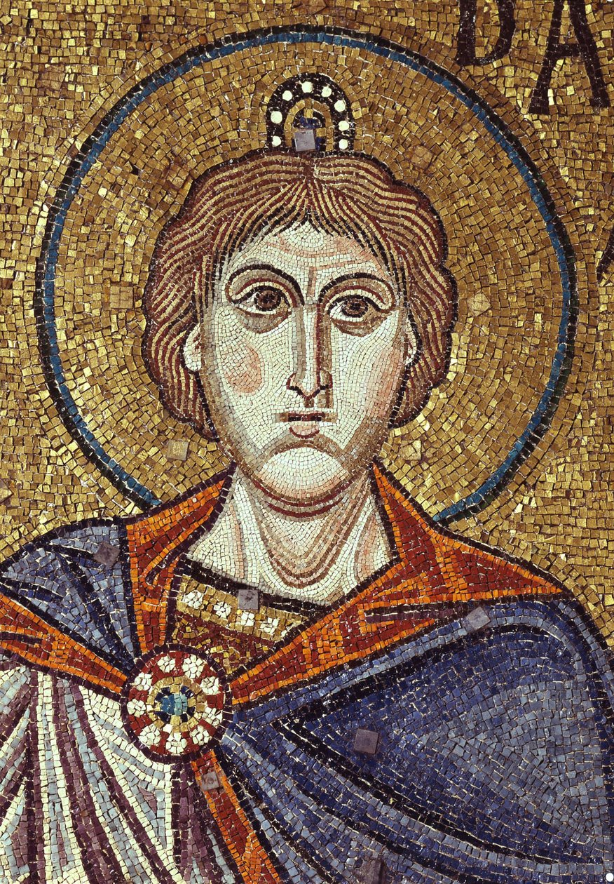 The Prophet Daniel (detail) of Interior Mosaics in the St. Marks ...