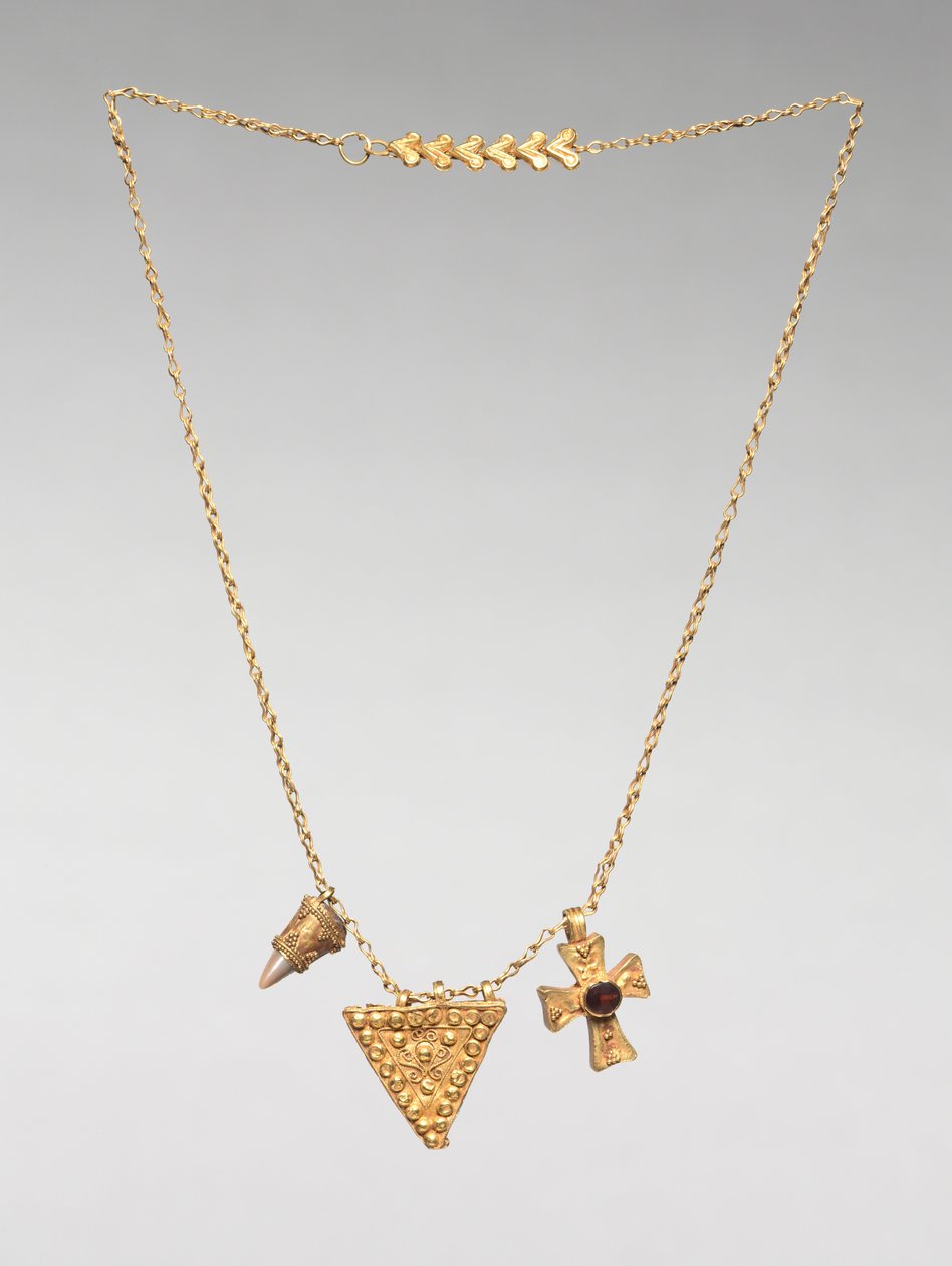 Chain with Two Pendants and a Cross by Byzantine School