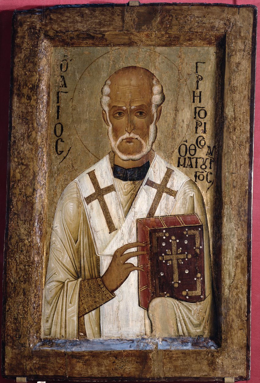 Icon of St. Gregory by Byzantine School: Fine art print