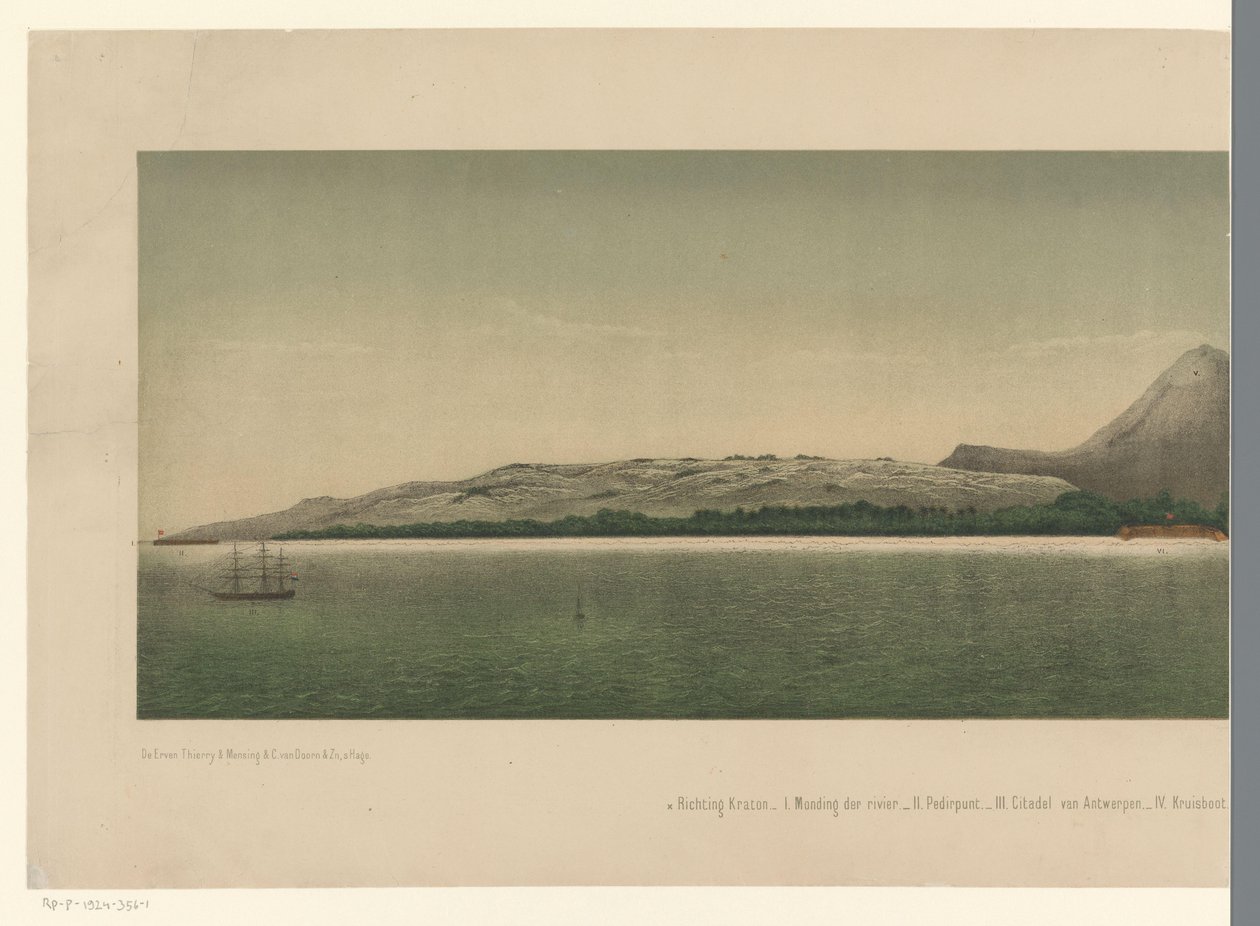 View of the Coast of Great Aceh, with the Fleet of the First Aceh ...