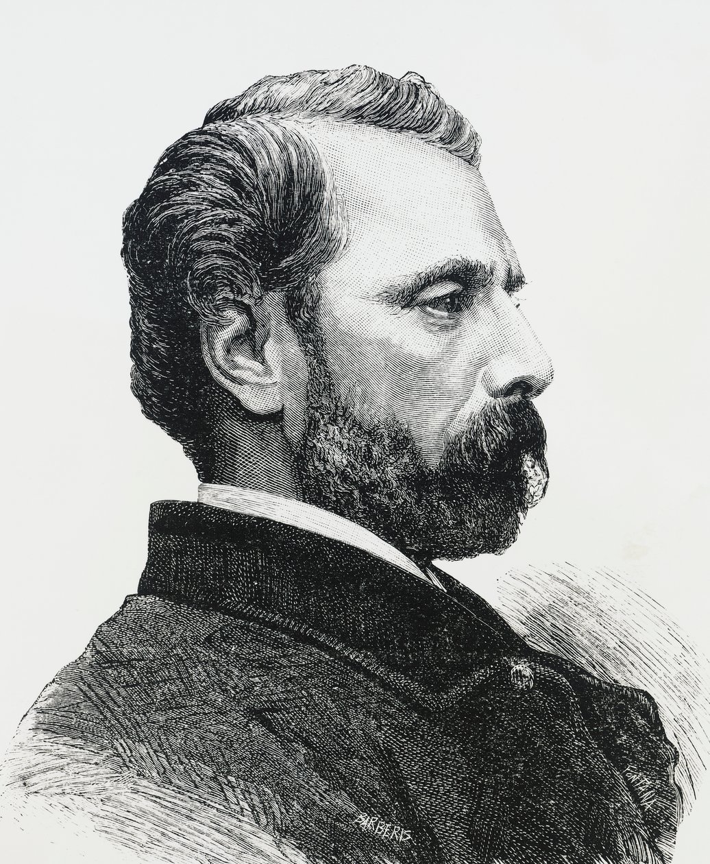 Portrait of Agostino Bertani (1812-1886) in 1860, Italian physician and ...