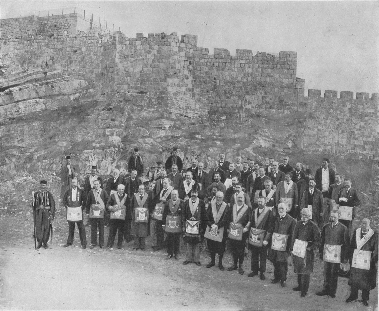 English Freemasons at Jerusalem by CN Tadros: Fine art print