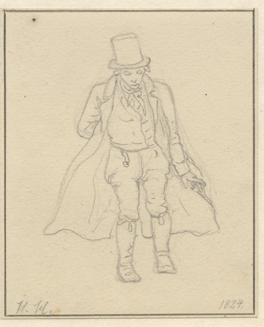 Portrait Painter Hans Hansen, Full Figure