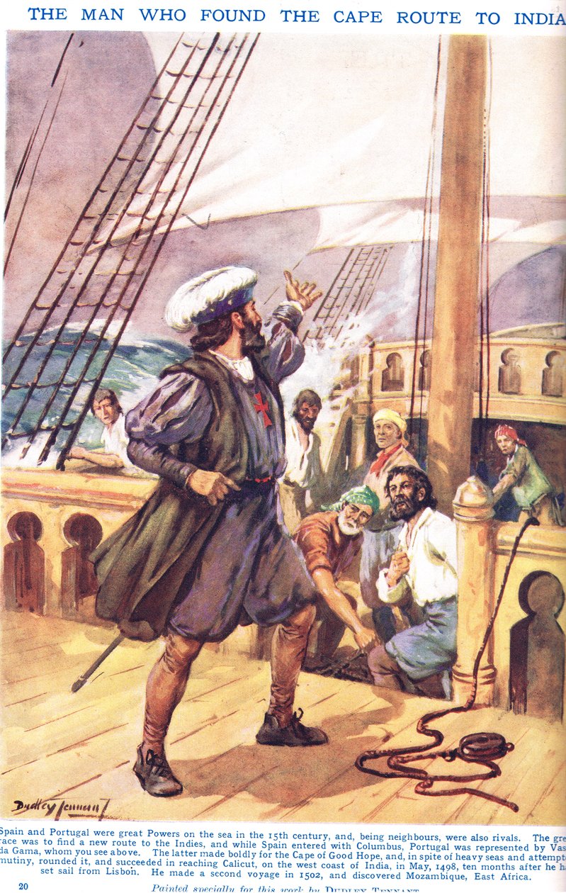 Vasco de Gama: The Man Who Found the Cape Route to India, Illustration ...