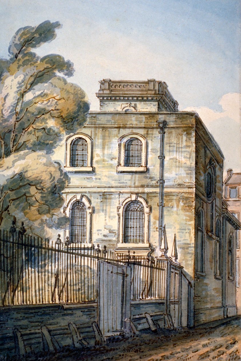 Church of All Hallows the Great, Upper Thames Street, London, 1813