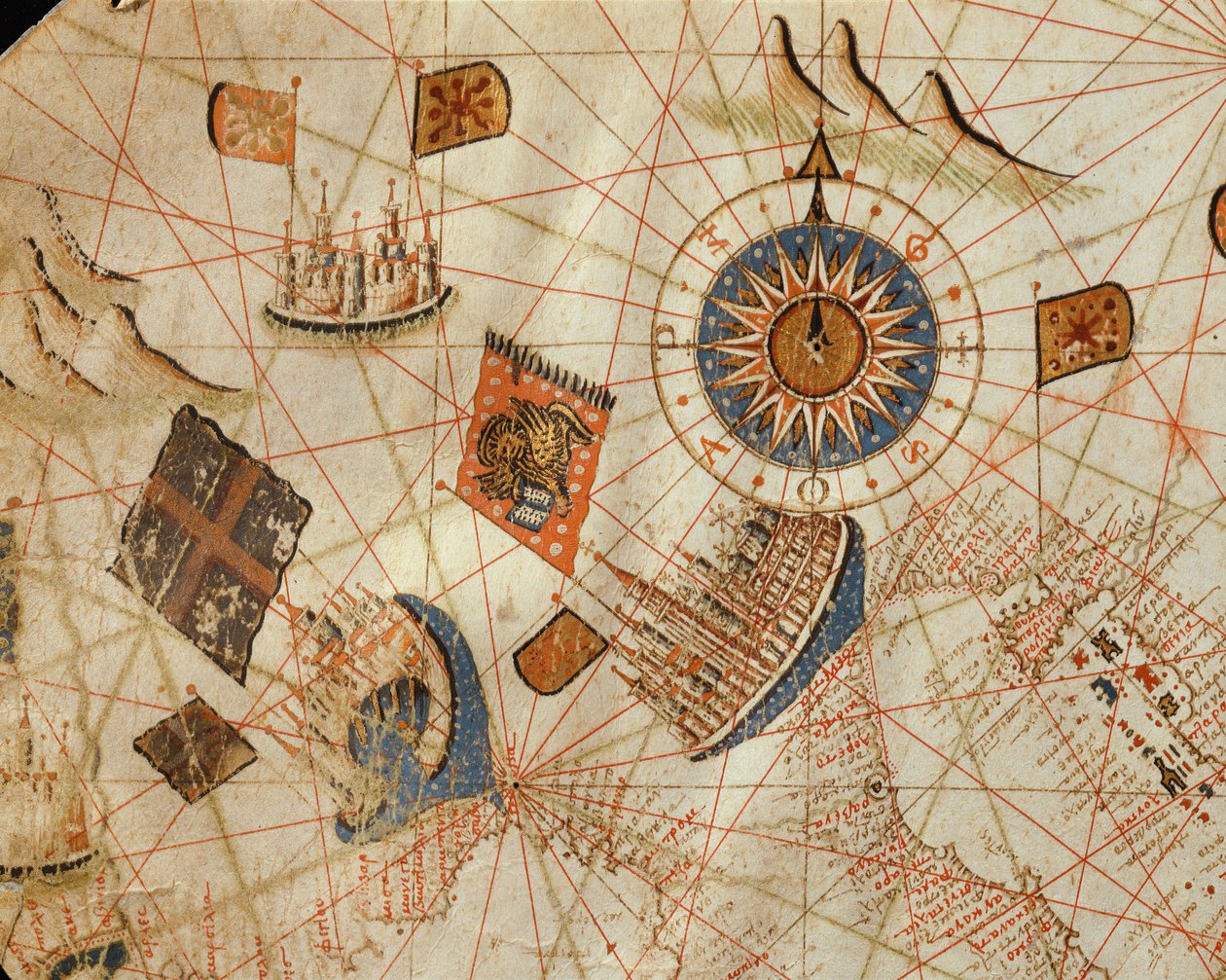 The Maritime Cities of Genoa and Venice, from a Nautical Atlas of the ...