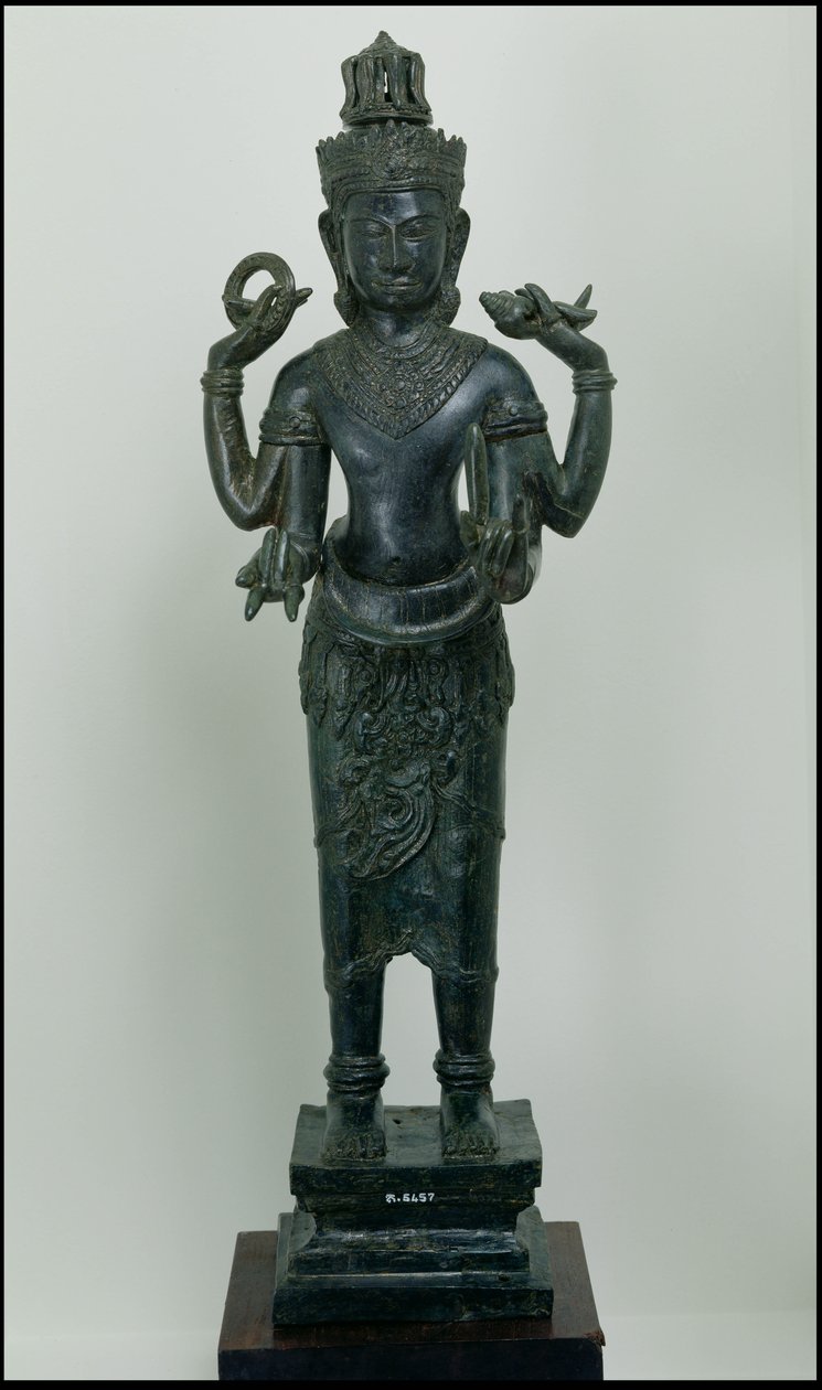 Statue of Vishnu in His Triple Form of Vishnu, Narayana and Vasudeva ...