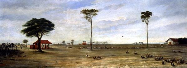 Fortified Camp at Paso de Patria, Paraguay by Candido Lopez
