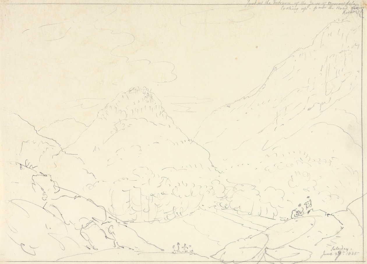 The Jaws of Borrowdale, Saturday 27 June 1835
