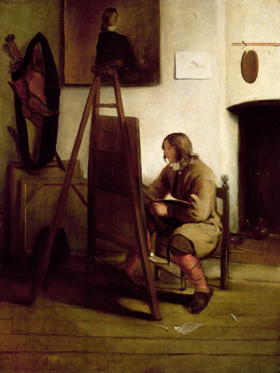 An Artist in His Studio by Carel Fabritius: Fine art print