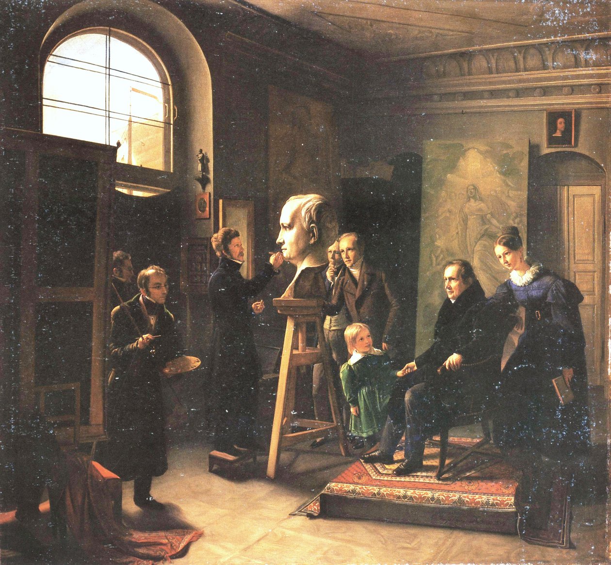 Ludwig Tieck Sitting to the Portrait Sculptor David d'Angers