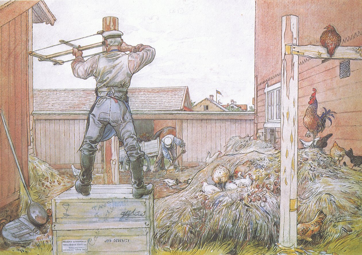 The Cock Went on Crowing All the Time Elfstrom Sawed and Hammered