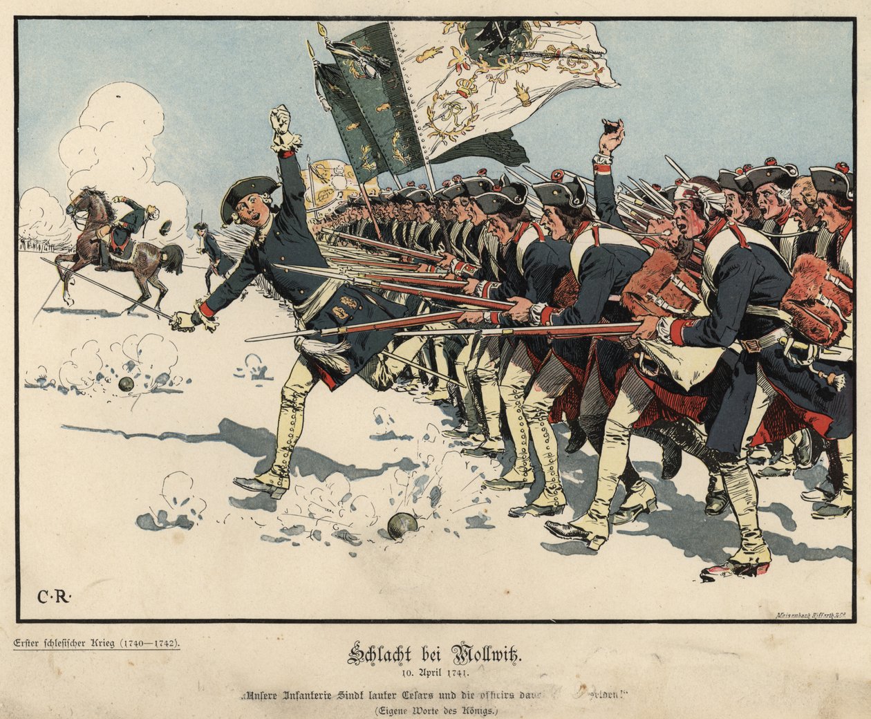 Battle of Mollwitz by Carl Röchling: Buy fine art print