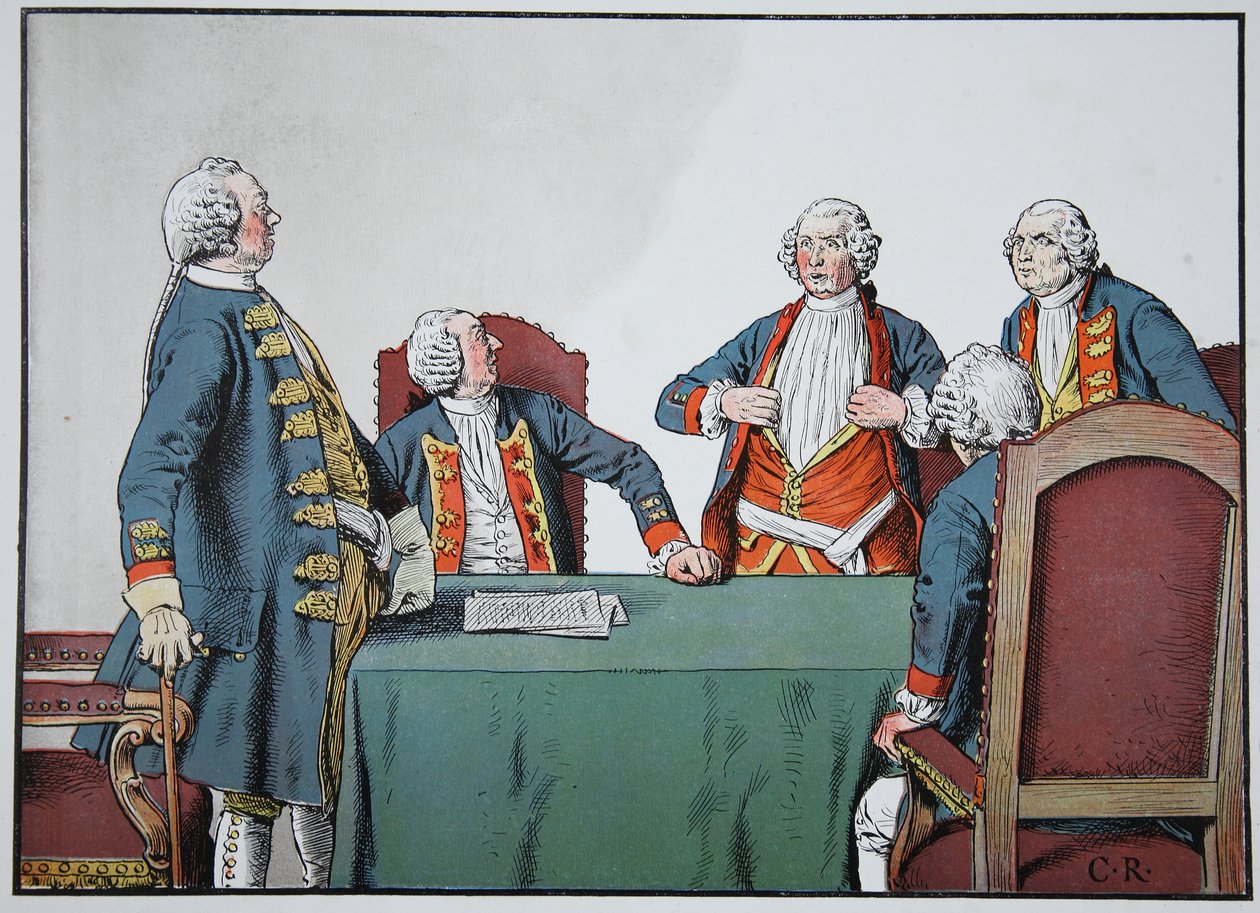 King Frederick William I and Major General of Buddenbrock