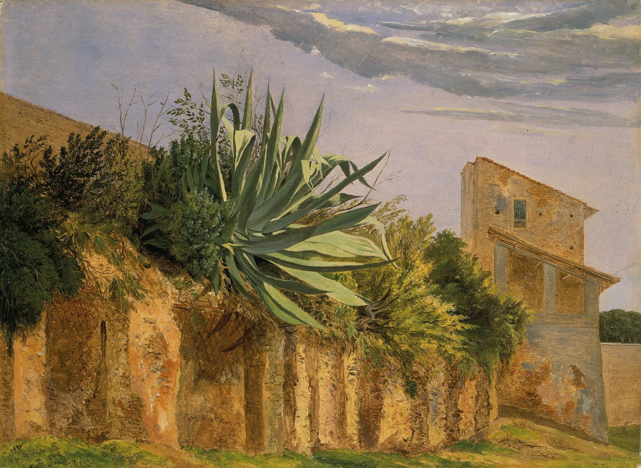 On the City Wall of Rome by Carl Ernst Ludwig Wagner